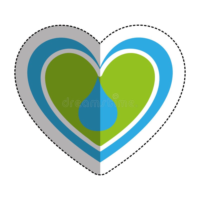 Heart with blood drop icon stock illustration. Illustration of medicine ...