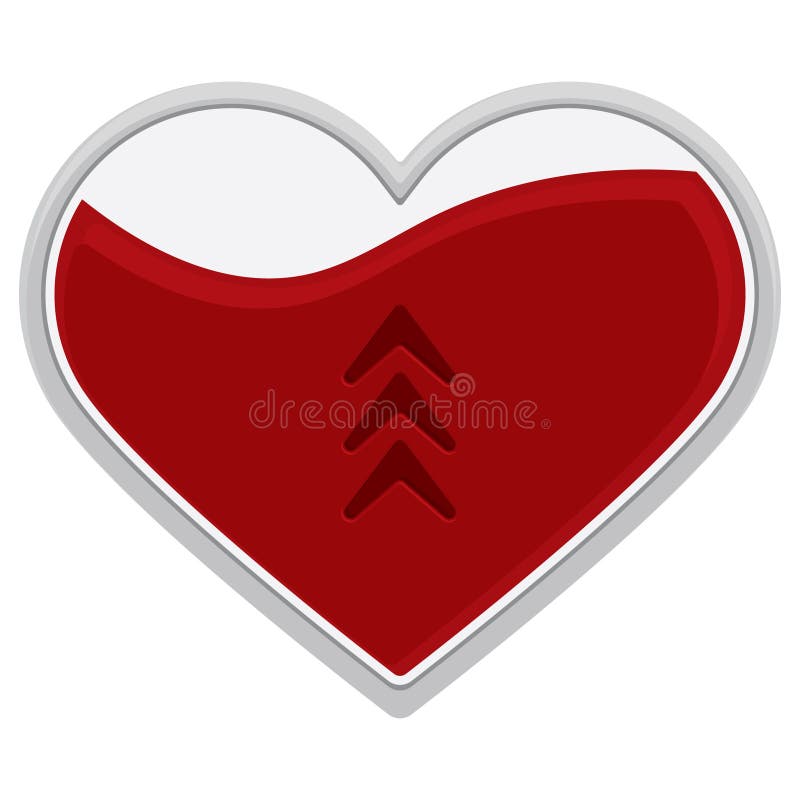 Heart with Blood. Vector Illustration Decorative Design Stock Vector ...