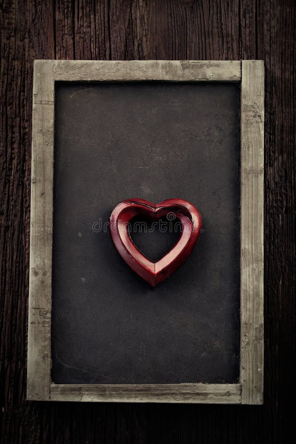 Heart on board stock photo. Image of grunge, abstract - 35067710
