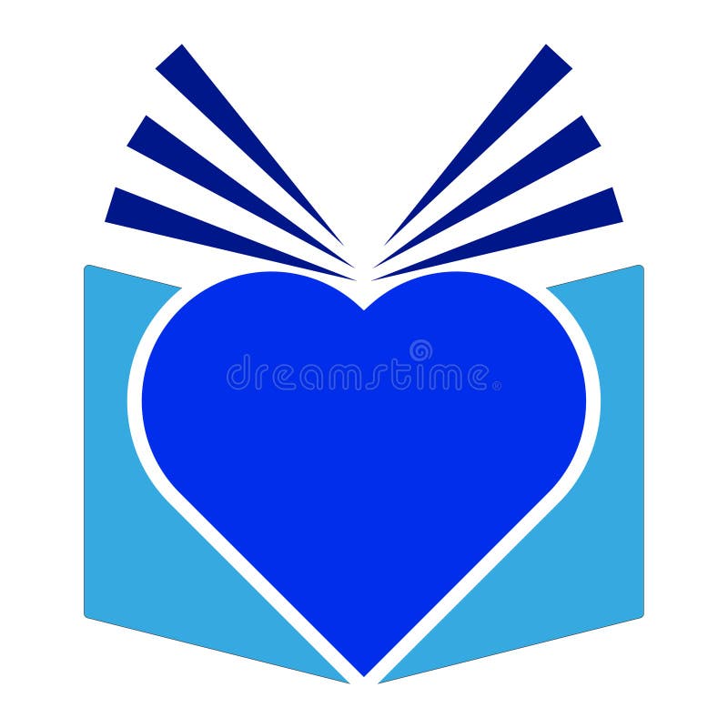 Heart and Book Logo. School Love Logo. Vector Illustration. Stock Image ...