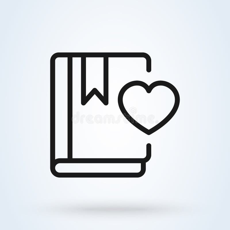 Open Book Bookmark Heart Stock Illustrations – 110 Open Book Bookmark ...