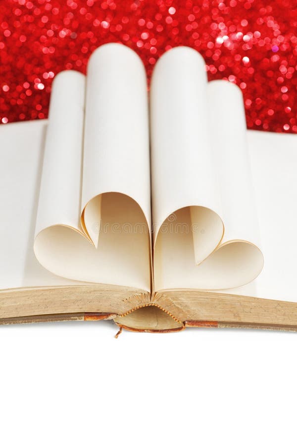 Heart from book pages stock image. Image of study, empty - 80076687