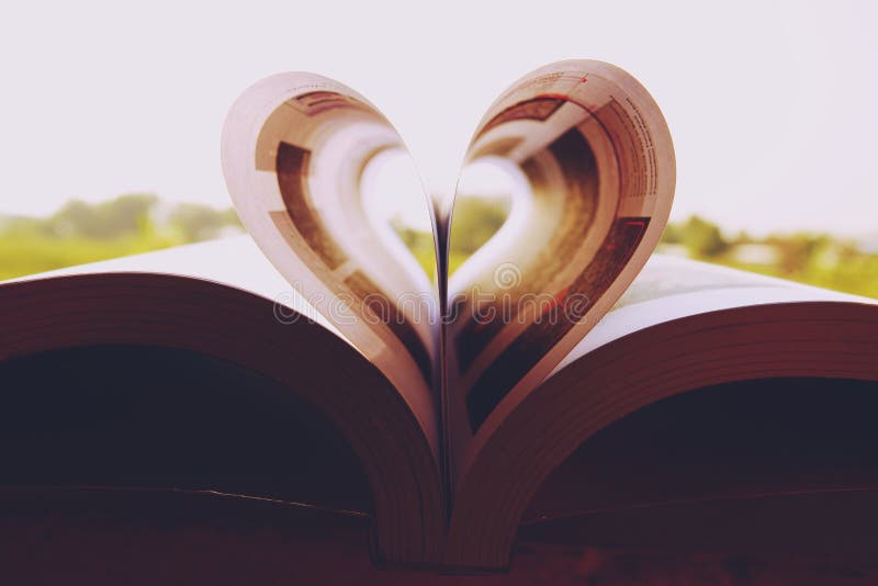 Heart Book Wallpapers Close-up Stock Image - Image of design, decor ...