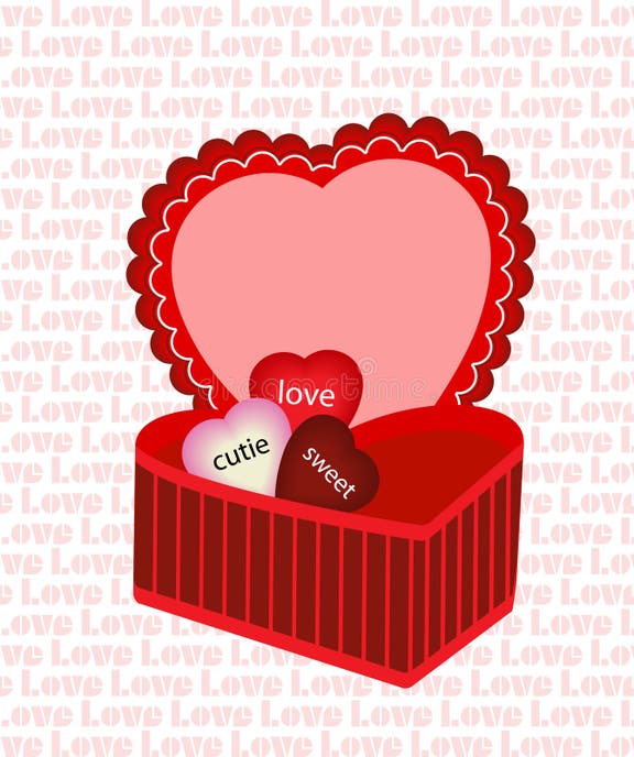 Heart box stock vector. Illustration of element, cutie - 49974759