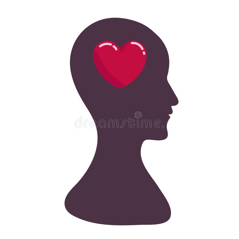 Heart and Brain Concept, Conflict between Emotions and Rational ...