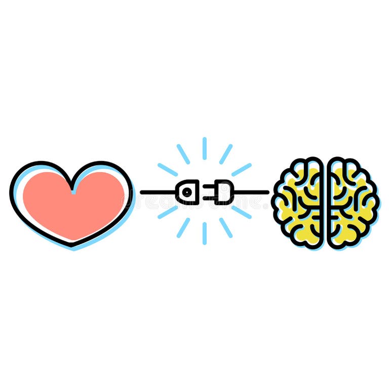 Heart Brain Connection Stock Illustrations – 2,855 Heart Brain ...