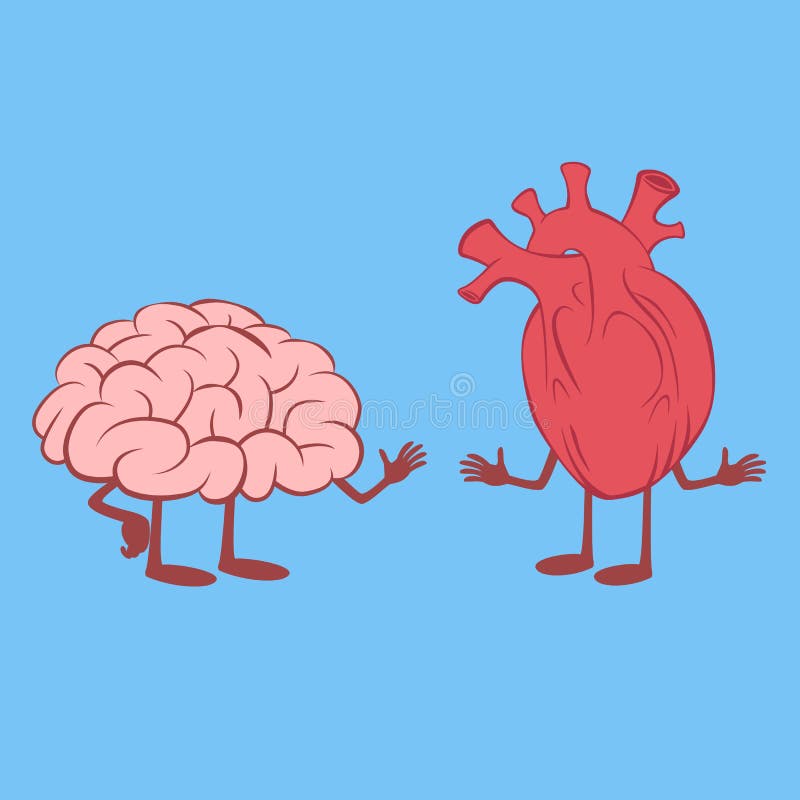 Talking Brain Character Wearing Glasses Stock Vector - Illustration of ...