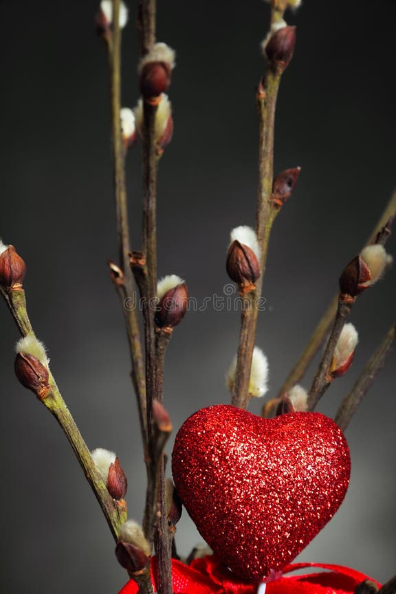 Heart and branches stock photo. Image of composition - 23568042