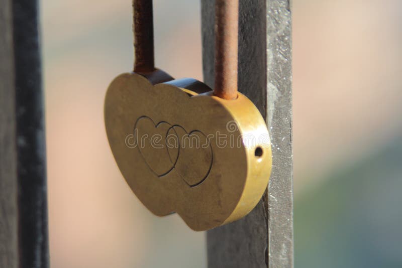 Heart on a Bridge stock image. Image of attached, marry - 148703561