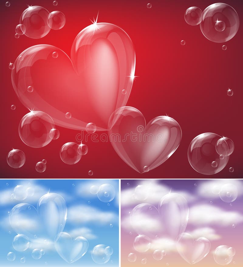 Heart made from bubble stock vector. Illustration of birthday - 12742463