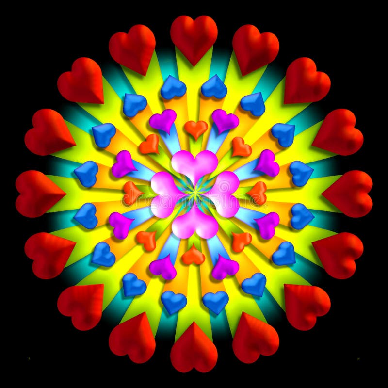 Heart burst 2 stock illustration. Illustration of hearts - 480817