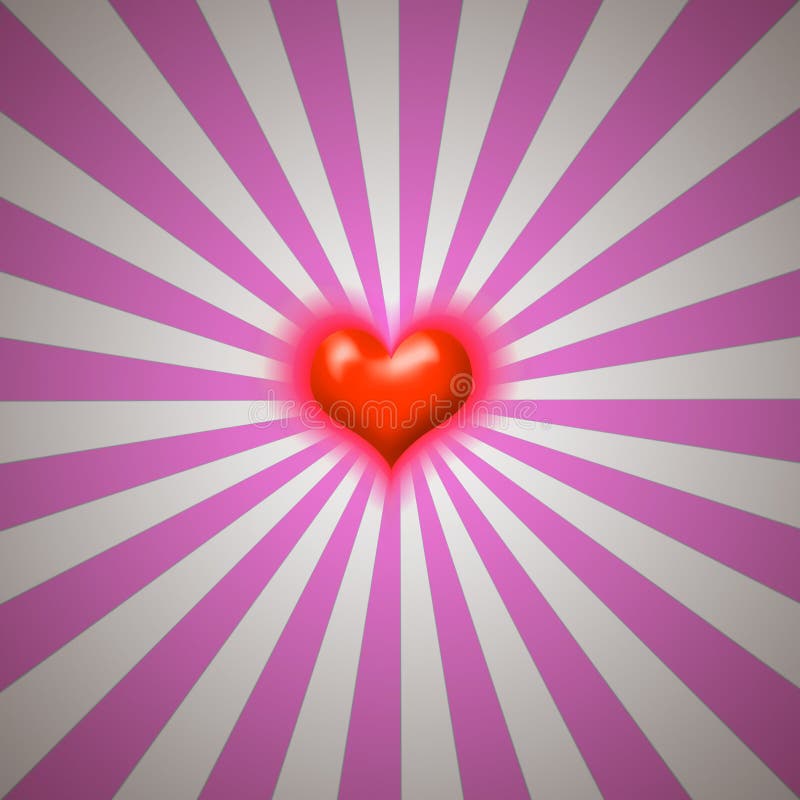 Heart Burst stock illustration. Illustration of vintage - 13435000