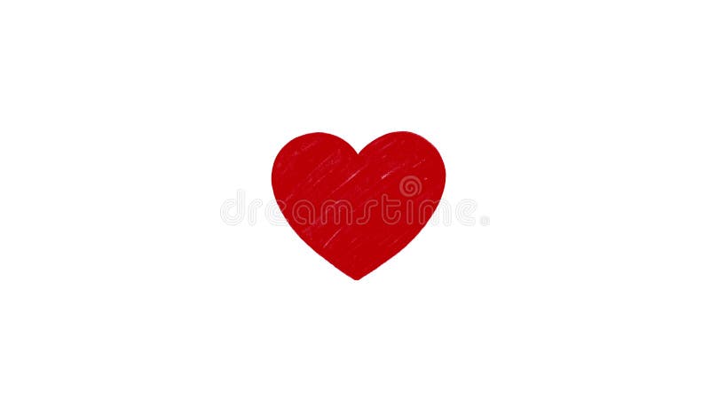 Heart Burst, Hand Drawn Doodle Animation on a White Background Stock ...