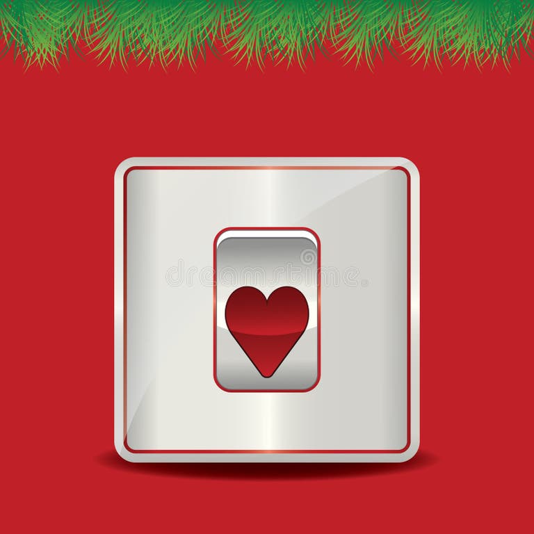 Heart Button. Vector Illustration Decorative Design Stock Vector ...