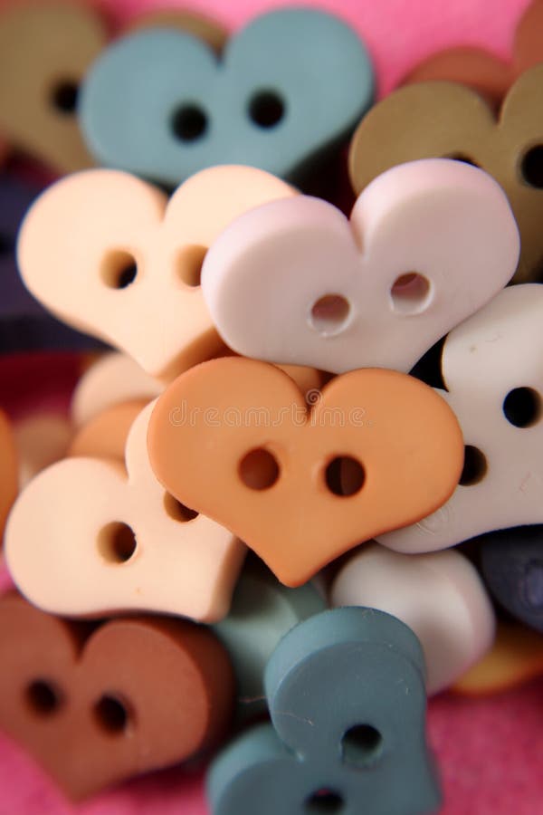 Heart Buttons stock photo. Image of group, shape, pile - 1666874