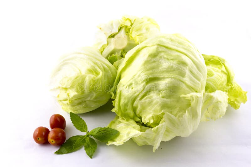 Ox Heart Cabbage. Top View. Stock Image - Image of close, landscape ...