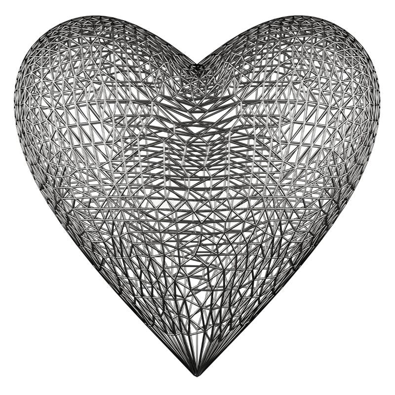 Heart in a cage stock illustration. Illustration of beautiful - 17984272