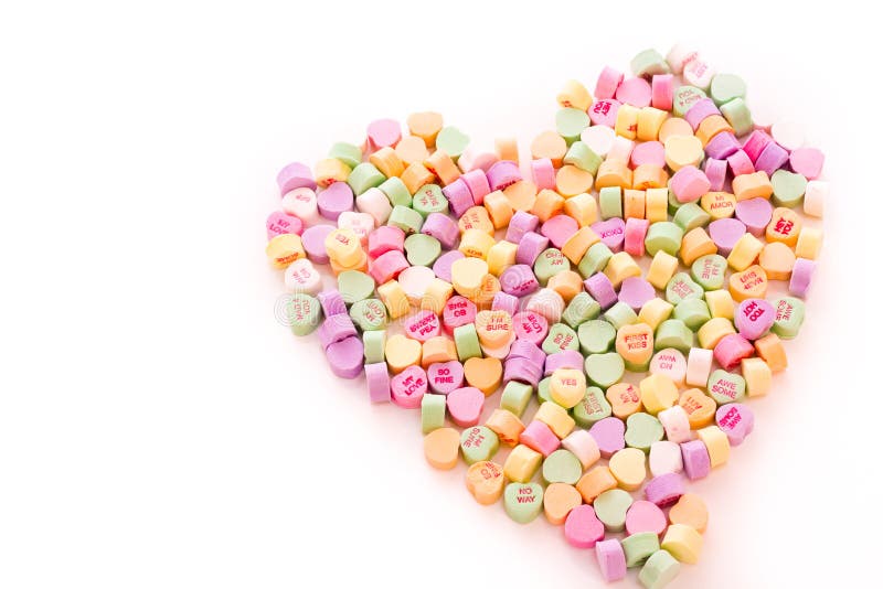 Heart candies stock photo. Image of sweets, white, candies - 289912618