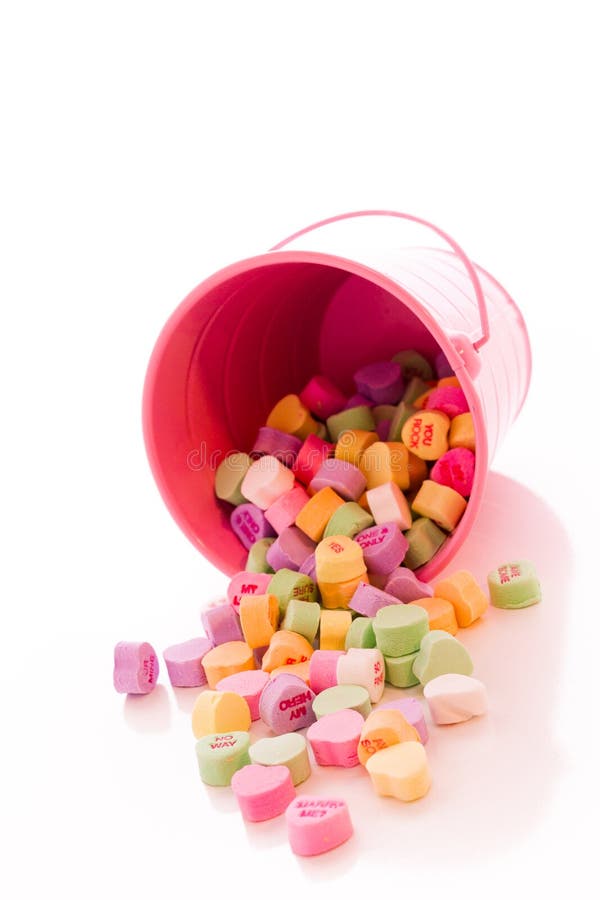 Heart candies stock image. Image of confection, romantic - 290244357