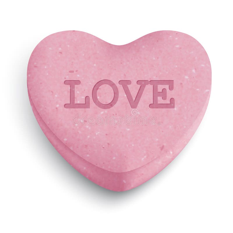 Conversation Heart - Happy Valentine S Day Stock Illustration ...