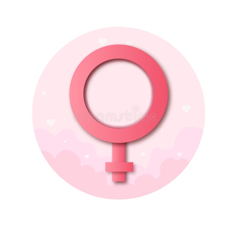Female Gender Color Flat Icon. Sign for Web Page, Mobile App, Banner ...