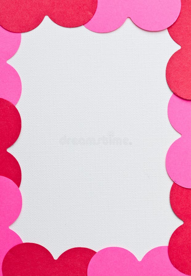 Heart card border stock image. Image of hearts, white - 23265109