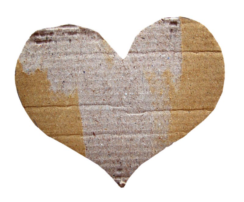 Heart cardboard stock image. Image of decoration, rough - 16889947