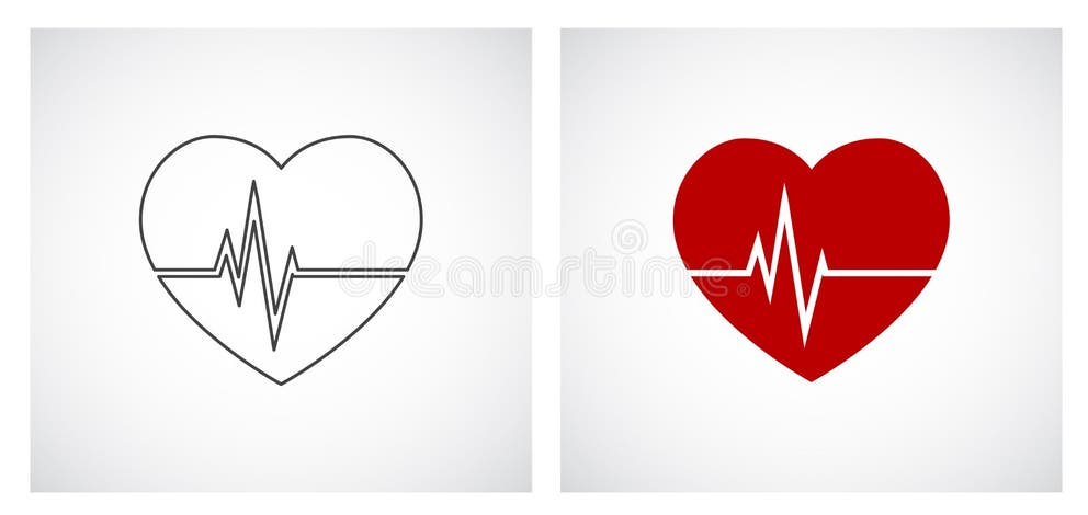 Heart cardio icon stock vector. Illustration of graphic - 200684676