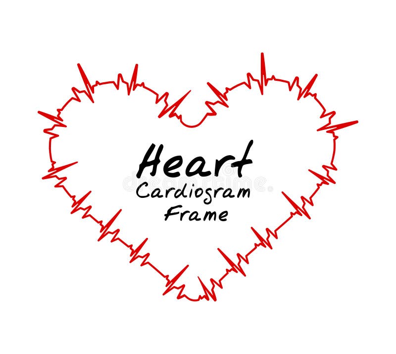 Heart cardiogram stock vector. Illustration of sick, cardioid - 11051973