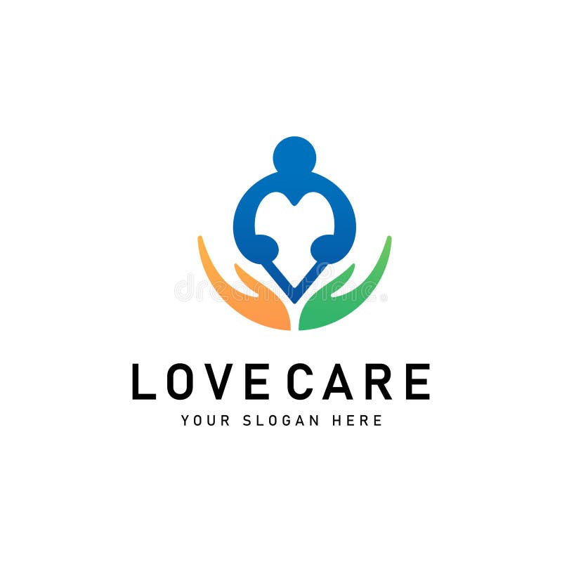 Heart Care Logo Design Template Vector Icon. Stock Vector ...