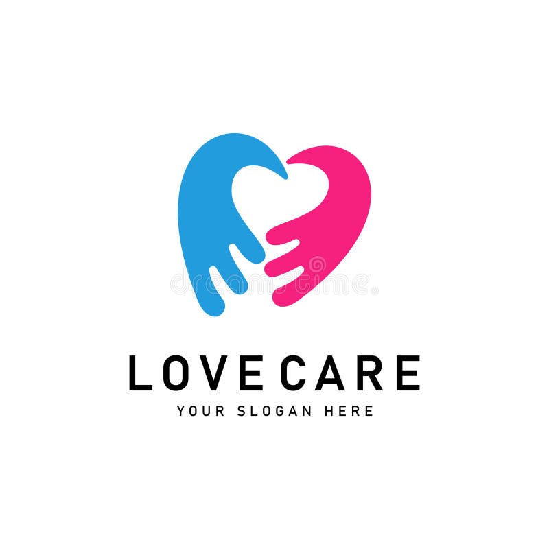 Heart Care Logo Design Template Vector Icon. Stock Vector ...