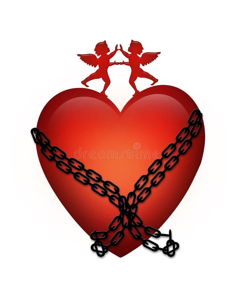 Chained Heart Stock Illustrations – 368 Chained Heart Stock ...