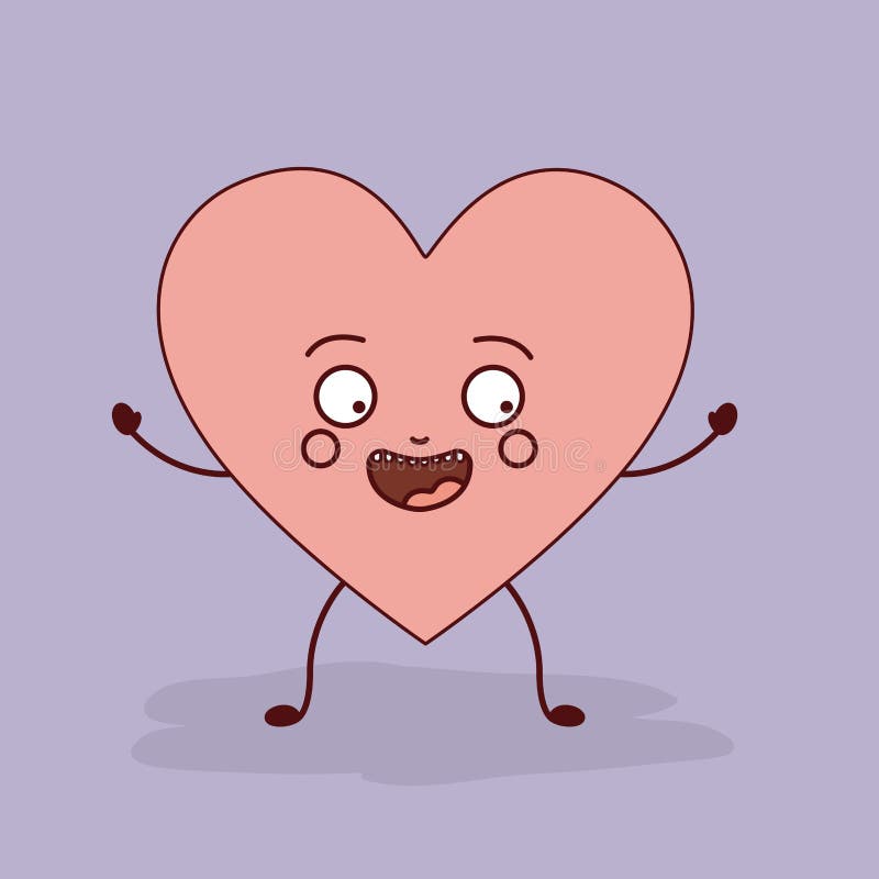 Heart character design stock vector. Illustration of human - 71505943