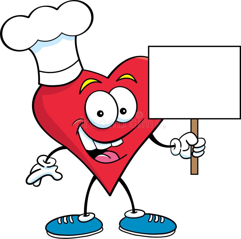Heart with a Chef s Hat stock vector. Illustration of cooking - 25863223