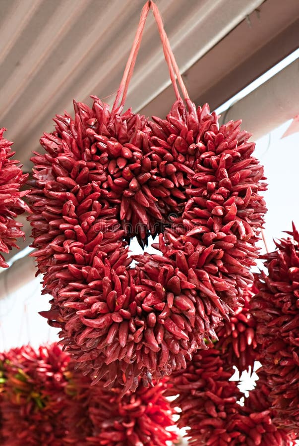 Heart Chili Ristra stock image. Image of chili, peppers - 39928953