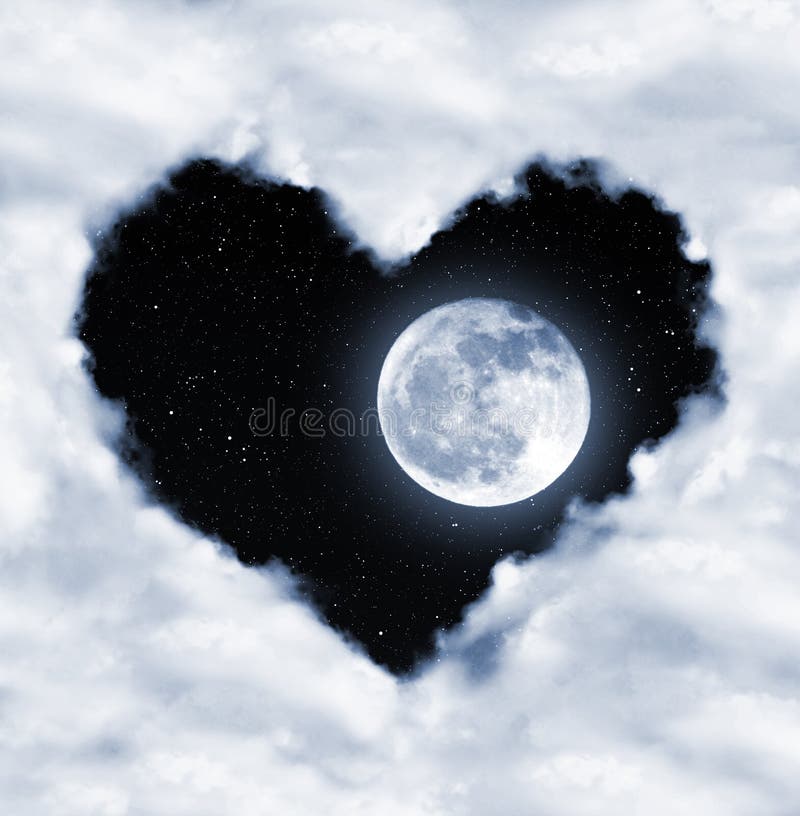 830 Night Moon Sky Heart Stock Photos - Free & Royalty-Free Stock ...