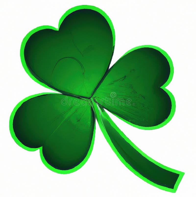Heart Clover Graphic - Generative AI Stock Illustration - Illustration ...
