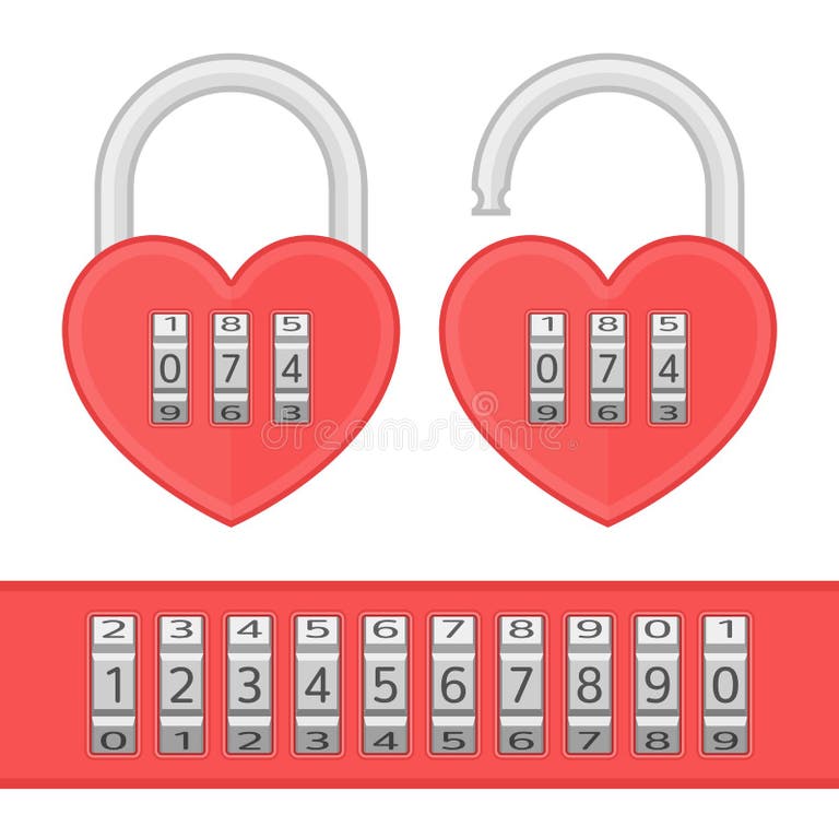 Heart Locks Stock Illustrations – 1,050 Heart Locks Stock Illustrations ...
