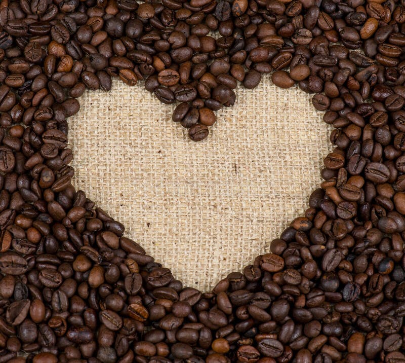 A heart for coffee stock image. Image of daylight, aroma - 79278889