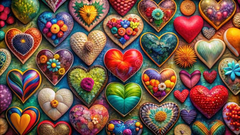 Heart Collection a Diverse Spectrum of Love and Affection Symbols for ...