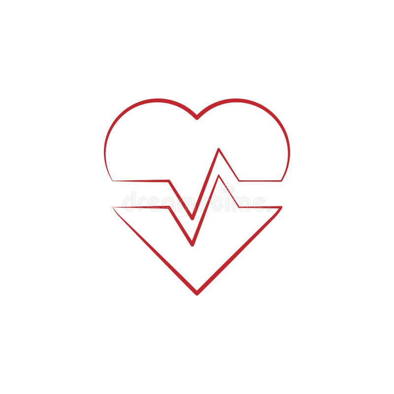 Heart Colored Icon on White Background. Can Be Used for Web, Logo ...
