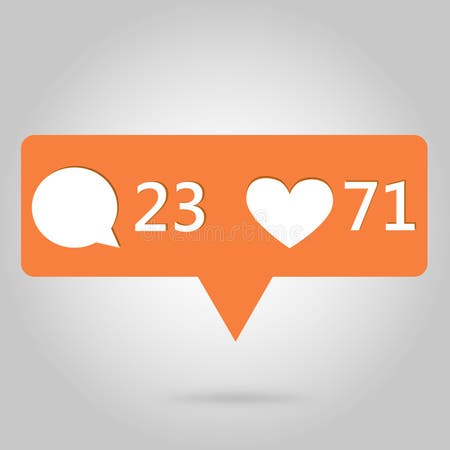 Heart and Comment Button Icon, Great for Your Stock Vector ...