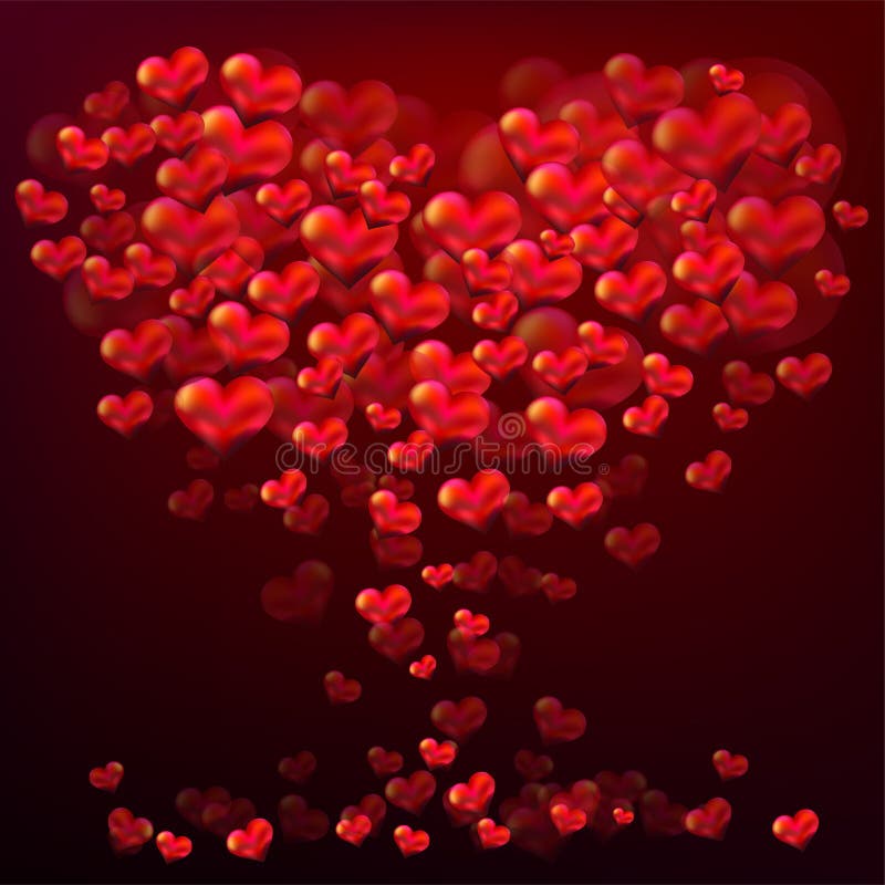 Heart stock vector. Illustration of repetitive, cloud - 34457518