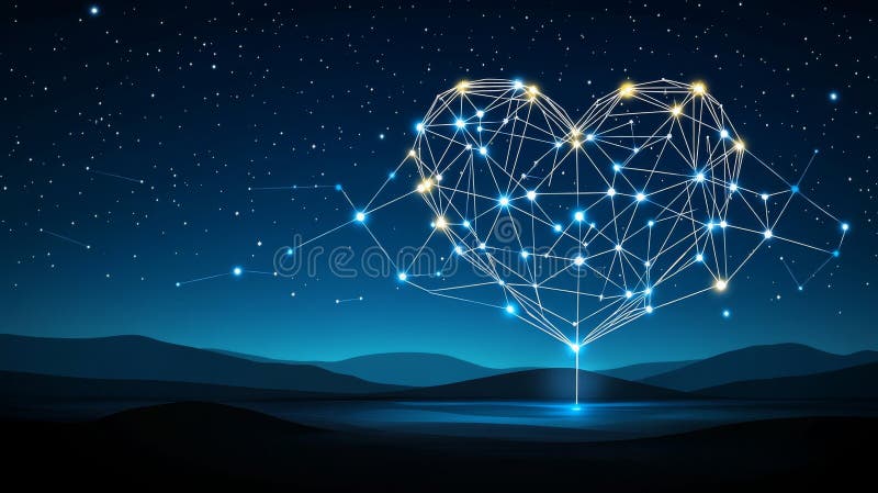 The Heart Constellation is Formed by a Series of Triangular Shapes Visible in the Night Sky ...