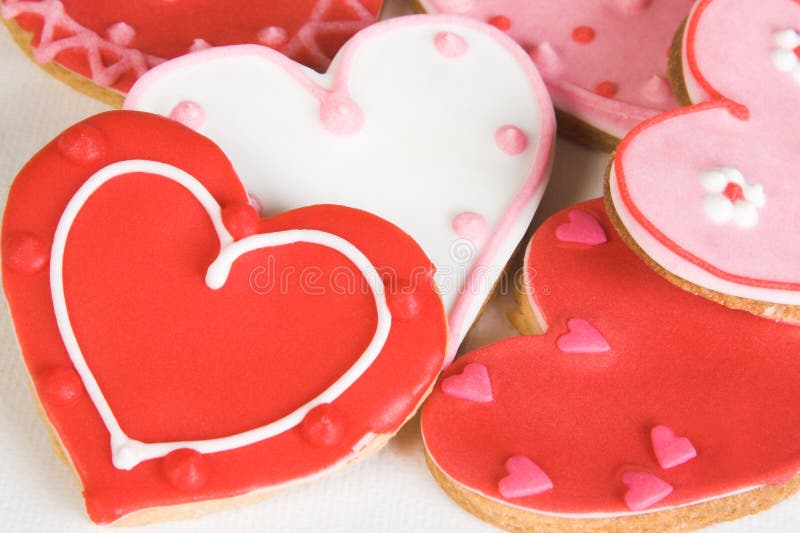 Love cookies stock image. Image of flowers, pink, iced - 28591743