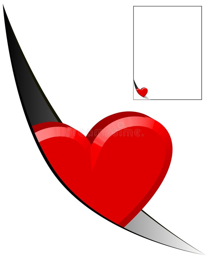 Heart corner stock vector. Illustration of heart, valentine - 10989936