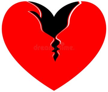Heart Profiles Stock Illustrations – 728 Heart Profiles Stock ...