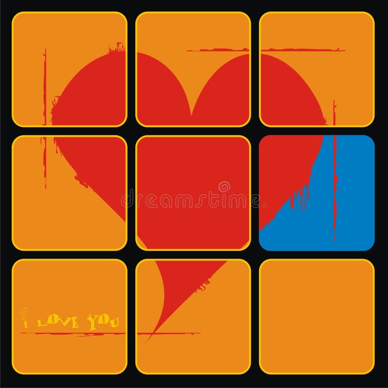 Heart cover stock vector. Illustration of design, grunge - 2830907