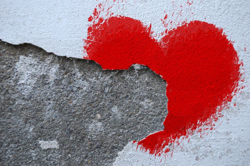 Heart crumbled stock image. Image of symbol, valentine - 56761641