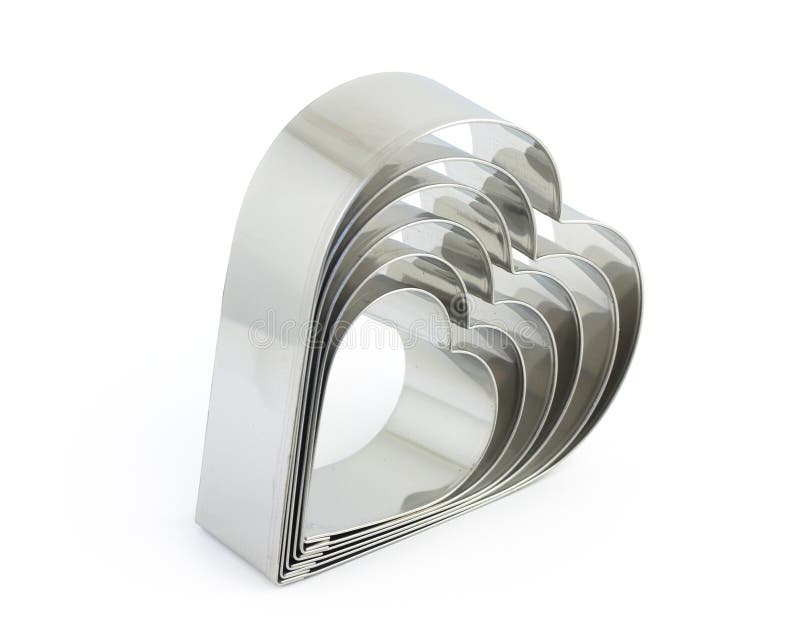Heart Cutters stock image. Image of isolated, metallic - 21068065